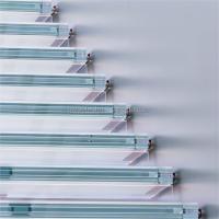 China Non-Slip Decorative Acid Etch Laminated Glass Floor Staircase with Privacy Protection for sale