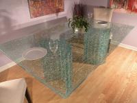 China 6-12mm Decorative Broken Glass Table Top for Home Furniture Made of Tempered Glass for sale