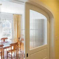 China Customized Color Frosted Glass Door Fluted Moru Tempered Glass for Interior Home Decoration for sale