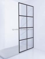 China Customized Logo Elegant Design Single French Shower Door for Bathroom or Living Room for sale