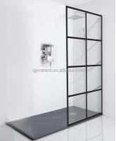China Customized Logo Elegant Design Single French Shower Door for Bathroom or Living Room for sale