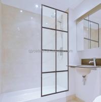 China Customized Logo Elegant Design Single French Shower Door for Bathroom or Living Room for sale