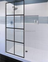 China Customized Logo Elegant Design Single French Shower Door for Bathroom or Living Room for sale