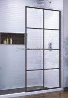China Customized Logo Elegant Design Single French Shower Door for Bathroom or Living Room for sale