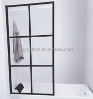 China Fine Polished Edge Tempered Glass Fixed Screen for Bathroom or Living Room in Apartments for sale