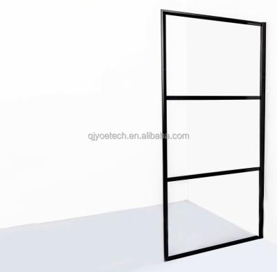 China Flat Tempered Glass French Shower Door for Bathroom Decoration in Apartments or Hotels for sale