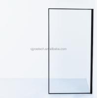 China Elegant Single French Shower Door 6-12mm Thickness Fine Polished Edge Tempered Glass for sale