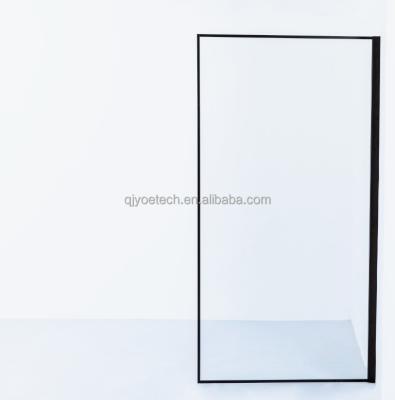China Elegant Single French Shower Door 6-12mm Thickness Fine Polished Edge Tempered Glass for sale