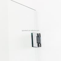 China Chrome Adjustable Hinged Single Frameless Shower Door for Bathroom Living Room SAMPLE for sale