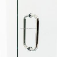 China Custom Single Frameless Hinged Tempered Glass Door for Elegant Bathroom Decoration for sale