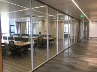 China Home Office Full Height Soundproof Glass Wall Office Partition with Blind and 2mm-19mm Thickness for sale