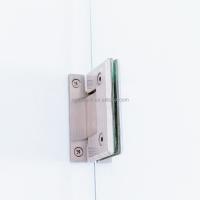 China 6-12mm Thickness Brushed Nickel Finish Single Frameless Shower Glass Door for Hotels for sale