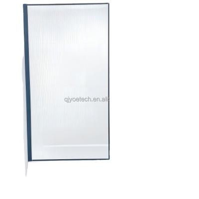 China Ultra Clear Moru Patterned French Door Fixed Shower Screen for Elegant Bathroom Design for sale