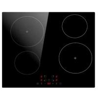 China 500*500 Black and Transparent Fireplace Glass Door for Infrared Electric Ceramic Cooker for sale