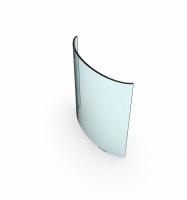 China Hotel Curved Clear Tempered Glass Panels for Shopping Mall Building 3mm-12mm Thickness for sale