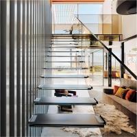 China Supermarket Laminated Safety Glass Spiral Staircase Handrail for Indoor Decoration for sale