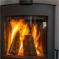 China 500*500 Flat Heat Resistant Ceramic Glass Fireplace Door with Advanced Technology for sale