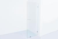 China Hollow Structure Single Frameless Chrome Fixed Shower Screen for Bathroom Living Room for sale