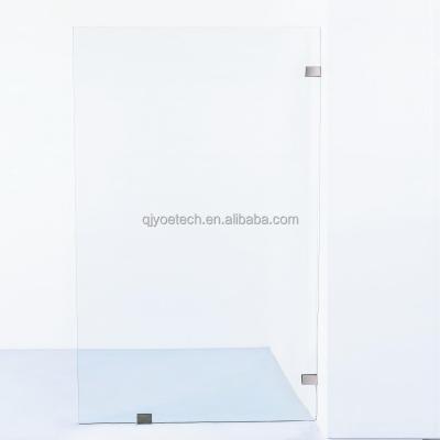 China Contemporary Bathroom Must-Have Brushed Nickel Finish Shower Door with Tempered Glass for sale