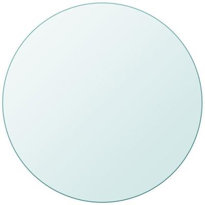 China Office Building Must-Have Customized Round Clear Tempered Table Top 8mm 12mm for sale