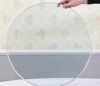 China Office Building Must-Have Customized Round Clear Tempered Table Top 8mm 12mm for sale