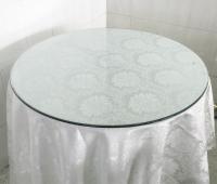 China Office Building Must-Have Customized Round Clear Tempered Table Top 8mm 12mm for sale