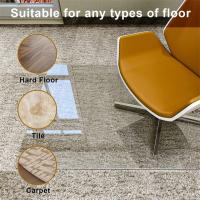 China Industrial Transparent Tempered Glass Chair Mats for Home Office Floor Protection for sale