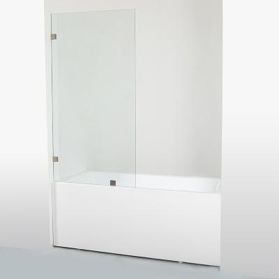 China Frameless Clear Tempered Glass Black Profile Walk in Shower Screen Shower Door for Industrial for sale