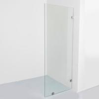 China Frameless Clear Tempered Glass Black Profile Walk in Shower Screen Shower Door for Industrial for sale