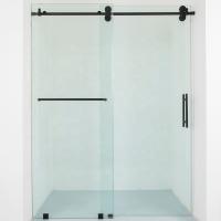 China 3mm-12mm Thickness Hotel Sliding Frameless Tempered Glass Shower Doors with Standard Duty Hinges for sale