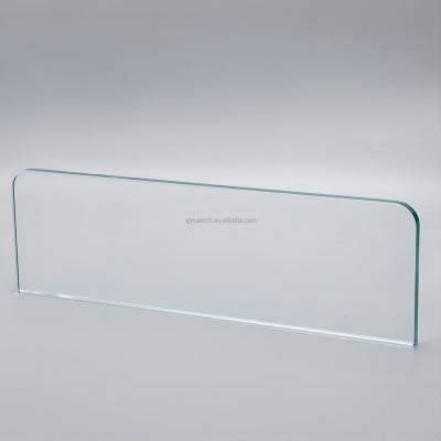 China Hotel Bathroom Decoration Tempered Glass Shelf with Rectangle Shape and Silk Printing for sale
