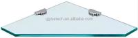 China Clear Flat Tempered Glass Shelf for Bathroom Wall Mounted and Interior Decoration for sale