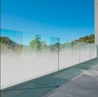 China 10mm 12mm Outdoor Glass Balustrade Glass Railing for Balcony Swimming Pool Industrial Grade for sale
