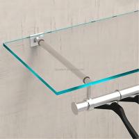 China High Strengthened Clear Tempered Glass Magic Corner Wall Mounted for Interior Bathroom Shower Decoration for sale