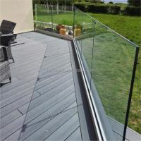 China Silk Printed Flat Tempered Safety Glass Balustrades for Outdoor Balcony Stairs Decking for sale
