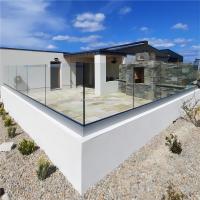 China Silk Printed Flat Tempered Safety Glass Balustrades for Outdoor Balcony Stairs Decking for sale