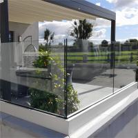 China Silk Printed Flat Tempered Safety Glass Balustrades for Outdoor Balcony Stairs Decking for sale