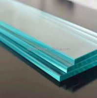 China Industrial Beveled Edge Tempered Float Glass for Furniture Table in Customized Color for sale