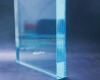China Industrial Beveled Edge Tempered Float Glass for Furniture Table in Customized Color for sale