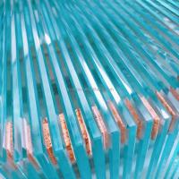 China Industrial Beveled Edge Tempered Float Glass for Furniture Table in Customized Color for sale