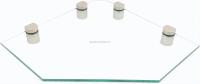 China Tempered Glass Refrigerator Shelf with Hollow Structure and DOT Pattern Print Design for sale