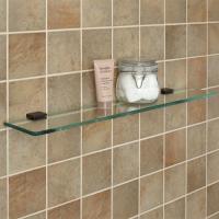 China Home Furniture 6/8/10mm Tempered Glass Corner Shelf with Single Double Layer Brackets for sale