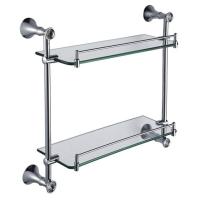 China 5-12mm Thickness Quarter Round Clear Tempered Glass Shelf with Customized Color for sale