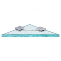 China Avialable Rectangle Corner Tempered Glass Shelf for Bathroom for sale