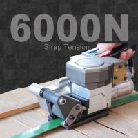 China Pneumatic Strapping Tool Semi-automatic 6000N Max.Tension Strapping Machine for 32mm PP/PET Hand Carton Packing Tensioner Cutter for sale