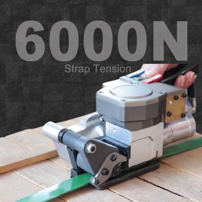 China Pneumatic Strapping Tool Semi-automatic 6000N Max.Tension Strapping Machine for 32mm PP/PET Hand Carton Packing Tensioner Cutter for sale