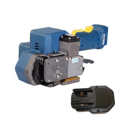 China 10mm - 16mm Hand Battery Powered Plastic Strapping Tool Sealless Wireless Manual Pallet Strapper for sale