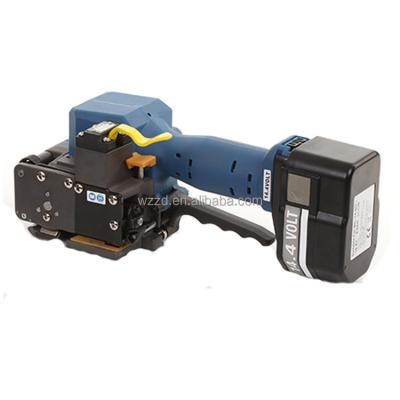 China 16mm - 19MM Hand Cordless Strapping Tool 72w Li Ion Plastic Banding Equipment for sale