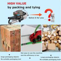 China High Tensile 6000N Pneumatic Pet Strapping Machine 32mm Straps Pneumatic Cutting Tool for sale