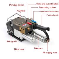 China 6KN Tension Pneumatic Plastic Strapping Tool PET Belt Packing 25mm 32mm PET Tape for sale